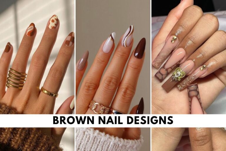 32 Brown Nail Designs You'll Fall in Love With | Brown Nail Inspo